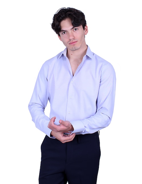 Camisa de vertir Parllieni manga larga para hombre 1